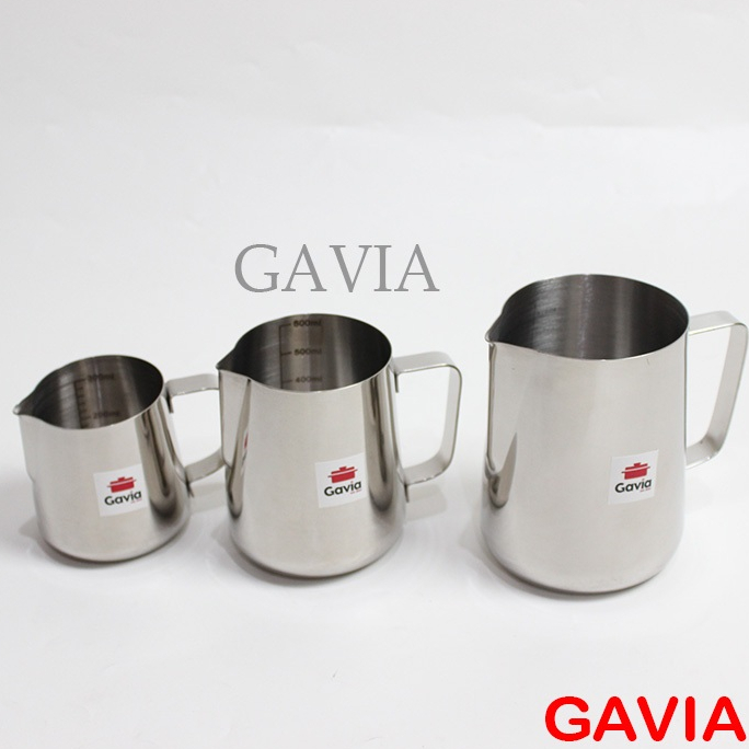 Jual Gelas Takar Stenlis PREMIUM GAVIA / Milk Jug Stainless 350ml 600ml ...