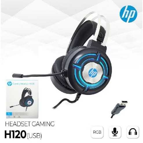 Jual HP HEADSET GAMING HP H120 (USB) | Shopee Indonesia
