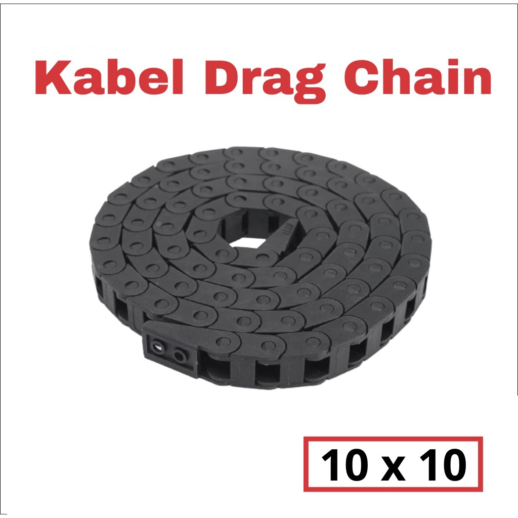 Jual 10x10 mm Kabel Cable Drag Chain Wire Carrier Plastic Closed Type ...