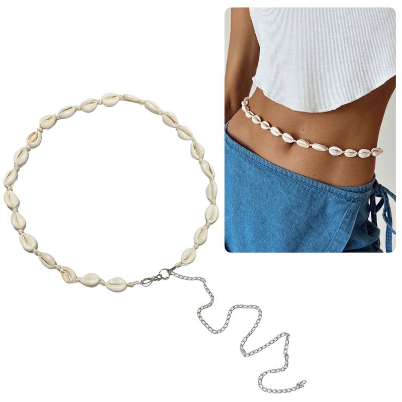 Jual Seashell Chain Belt Ikat Pinggang Body Chain Kerang Natural Bali ...