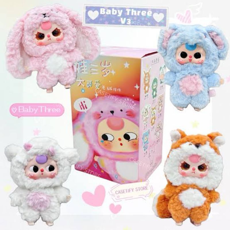 Jual (READY STOCK) BABY THREE - BABY THREE VERSION 3 ( DOMBA PUTIH ...
