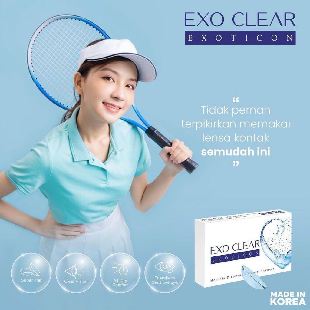 Jual SOFTLENS EXO CLEAR 14,2 MM BY EXOTICON FREE LENSCASE / SOFLEN ...