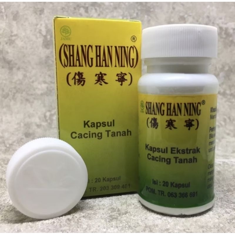 Jual Shang han ning 20kapsul, ekstrak cacing tanah untuk tipes, demam ...
