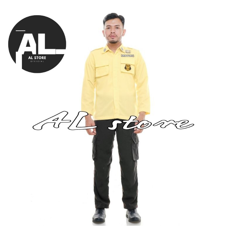 Jual SERAGAM PDL SATPAM CREAM/SETELAN SERAGAM SATPAM CREAM PDL/BAJU PDH SATPAM CREAM TERBARU ...