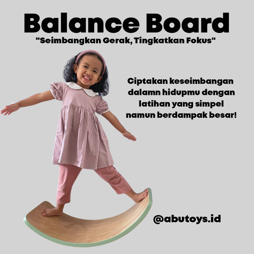 Jual Balance Board Abutoys | Wobble Board | Papan Keseimbangan | Wood ...