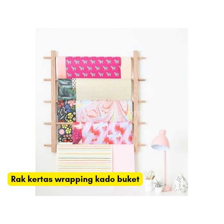 Jual Rak tempat kertas kado buket / rak kertas wrapping | Shopee Indonesia