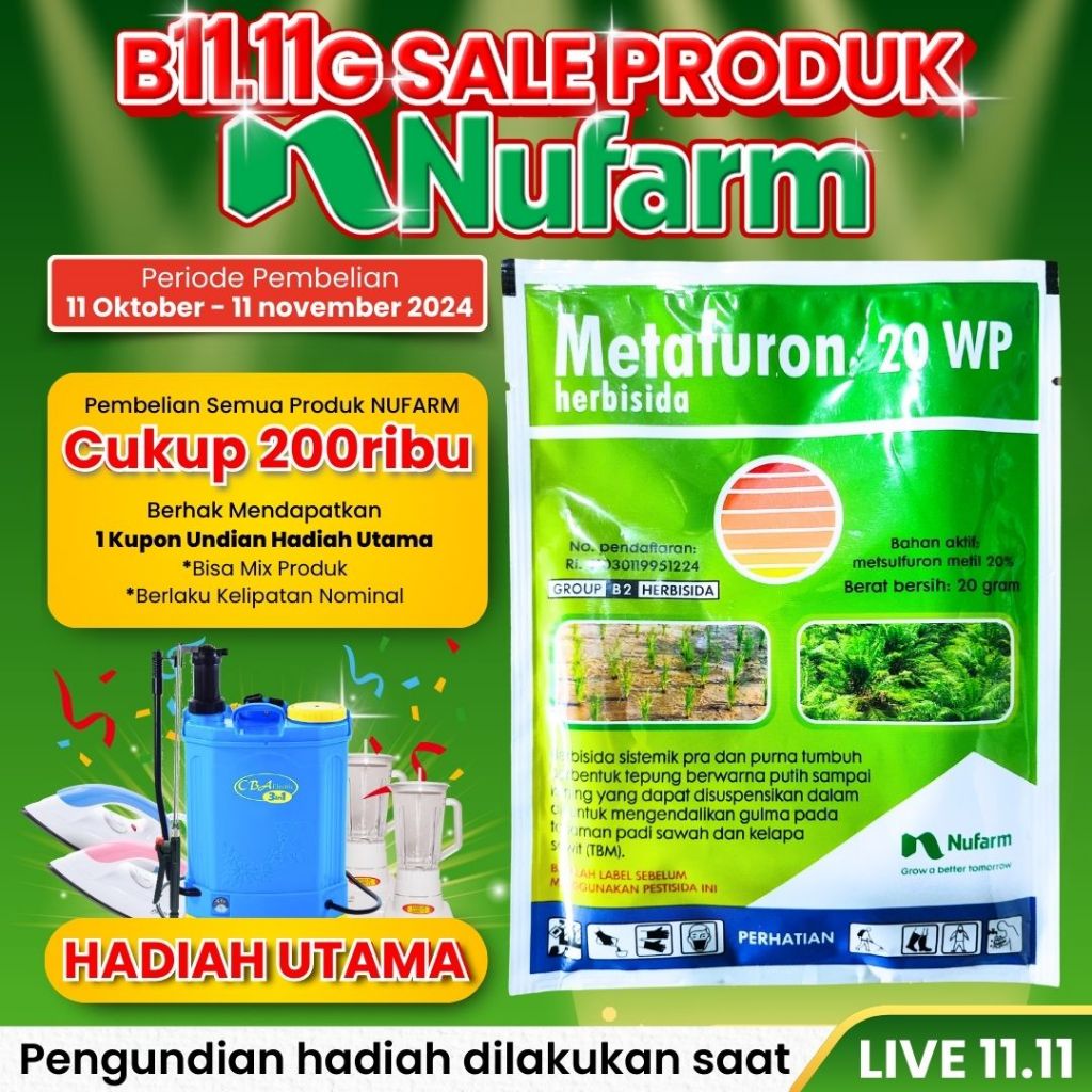 Jual HERBISIDA METAFURON 20 WP 20 GRAM Nufarm herbisida sistemik ...