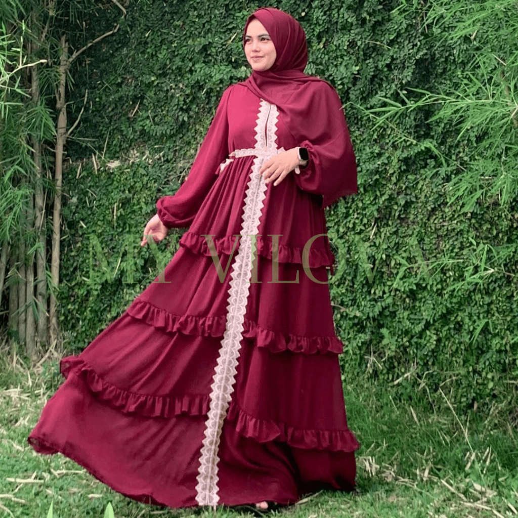 Jual MY VILOVA - SHOFYA DRESS CERUTTY BABYDOLL MIX RENDA GAMIS CERUTTY ...