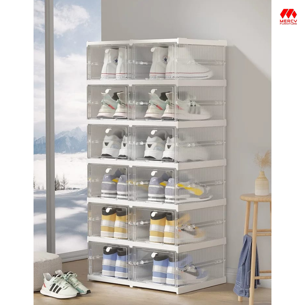 Jual Mercy Kotak Sepatu Modern Minimalis Rak Sepatu dengan Model ...