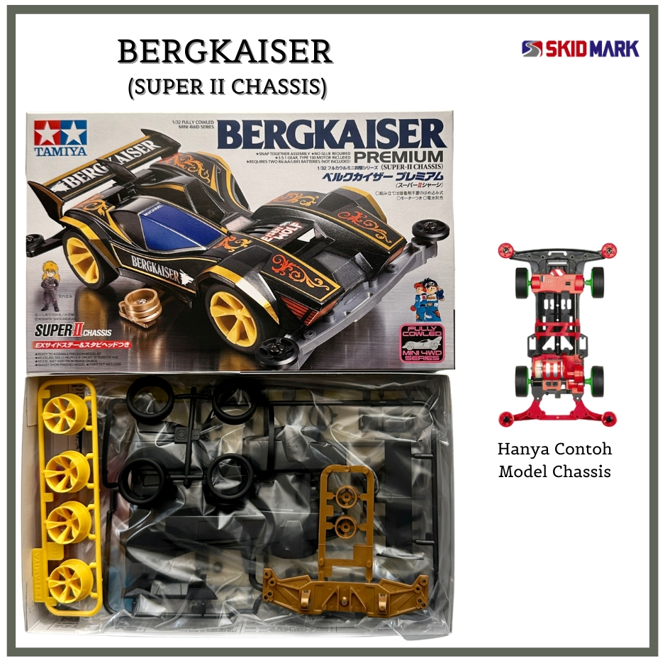 Jual Mobil Rakit Tamiya Mini 4WD - BERGKAISER FM-A Chassis (ORIGINAL ...
