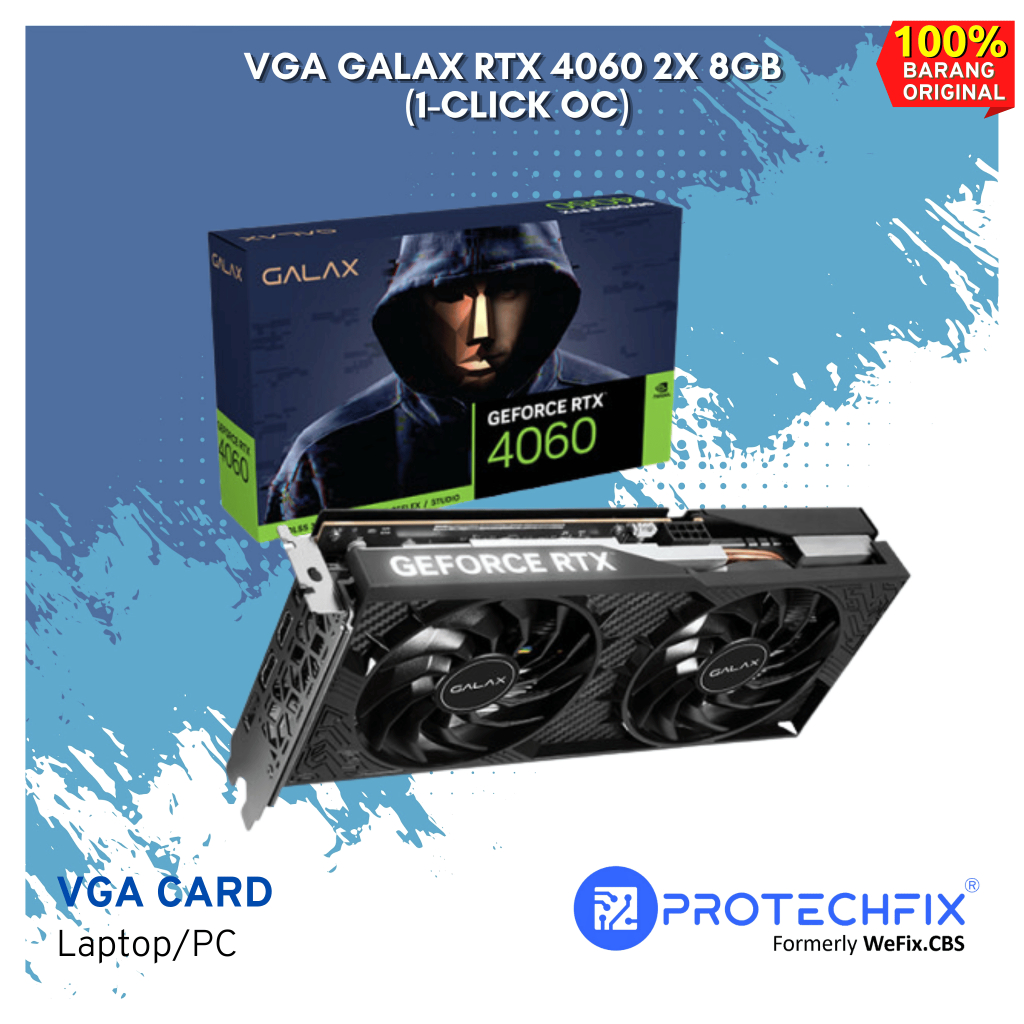 Jual VGA GALAX GeForce RTX 4060 1-Click OC 2X 8GB GDDR6 | Shopee Indonesia