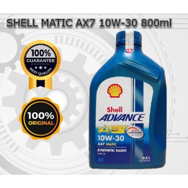 Jual Oli Shell Advance Scooter Matic SAE 10W 30 800ML 100% Original Shell (Barcode Scan ...