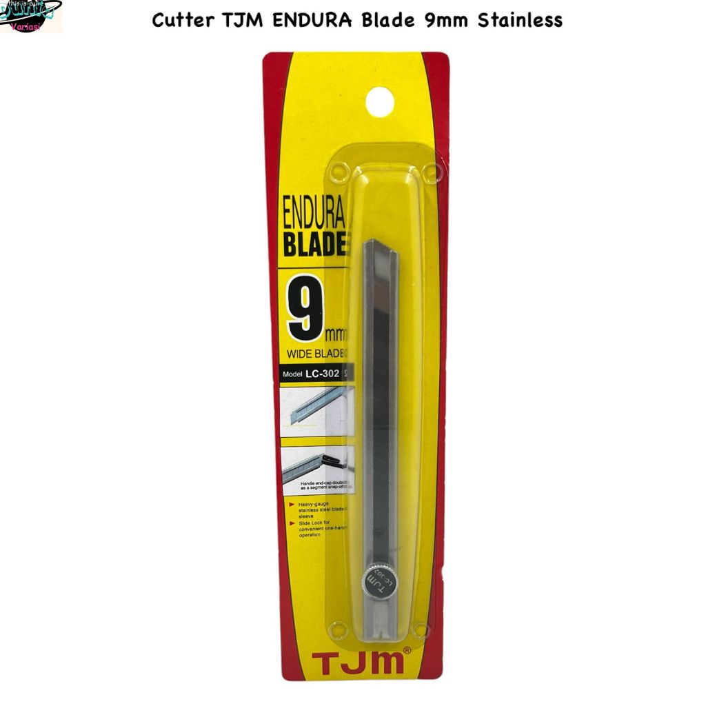 Jual Pisau Kater Cutter TJM Endura Blade 9mm Stainless Alat Potong ...
