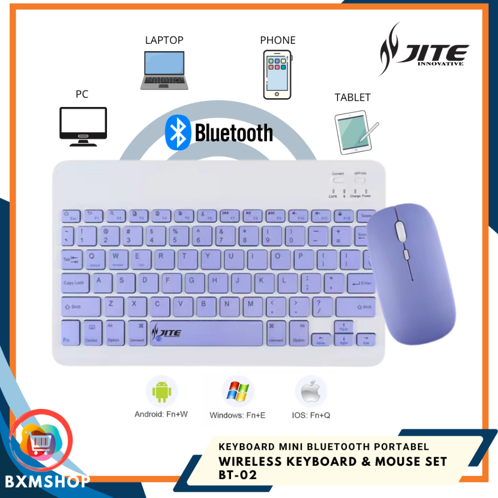 Jual JITE BT-02 Keyboard Bluetooth dan Mouse 10 Inch Lightweight ...
