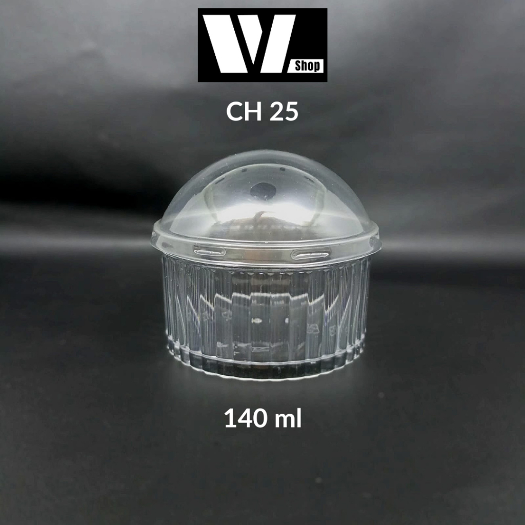 Jual CH-25 Gelas Puding Cup Bulat 140ml / CH25 Cup Jelly Agar-agar 140 ...