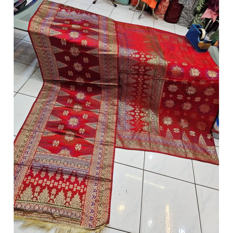 Jual SONGKET MESIN SEMI PALEMBANG PILIHAN WARNA BANYAK | Shopee Indonesia