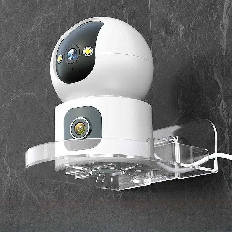 Jual 1pcs Tempel Dudukan CCTV Dinding Transparan Stand CCTV Tempel ...