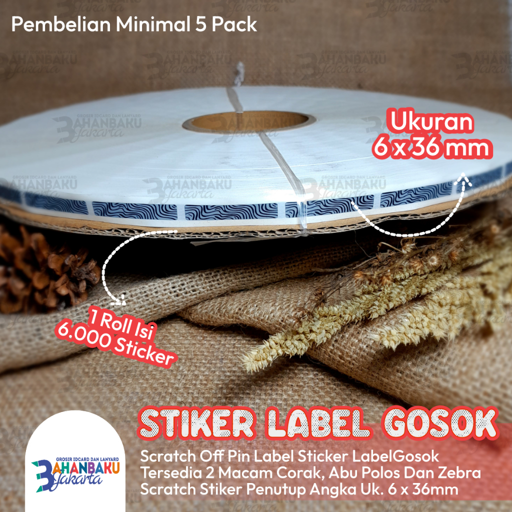 Jual STIKER LABEL GOSOK / Scratch Off Pin Label Sticker Label Gosok ...