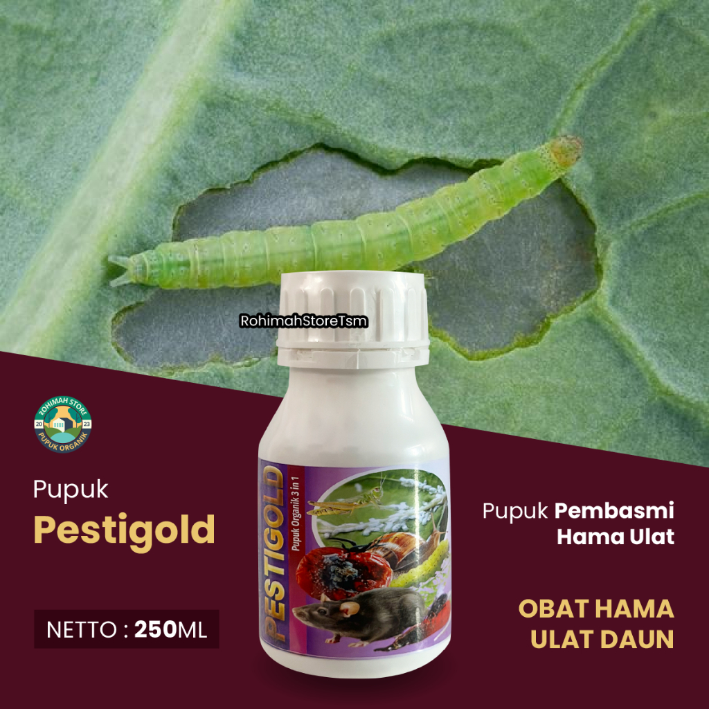 Jual PESTIGOLD 250ML INSEKTISIDA Obat Hama Ulat Daun Paling Ampuh - Pupuk Pembasmi Hama Tanaman ...