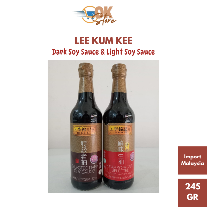 Jual Kecap Soya Lee Kum Kee Light Soy Sauce & Dark Soy Sauce 500 ML ...