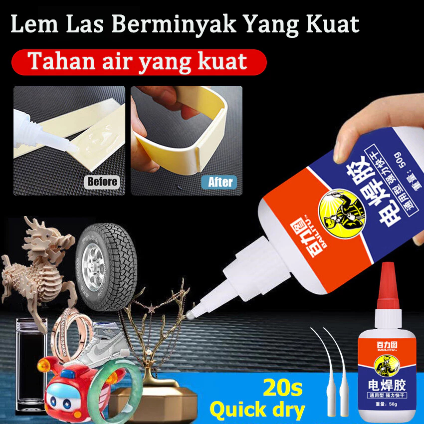 Jual 50ml Superglue Multifungsi Kuat Semua Bahan yang Dapat Ditempelkan ...