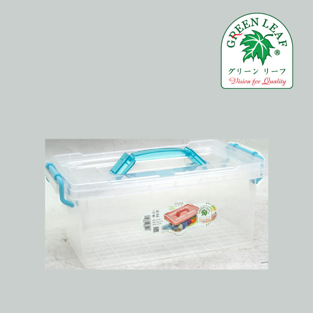 Jual Green Leaf Container VICCA Box Dengan Gagang (7852) | Shopee Indonesia