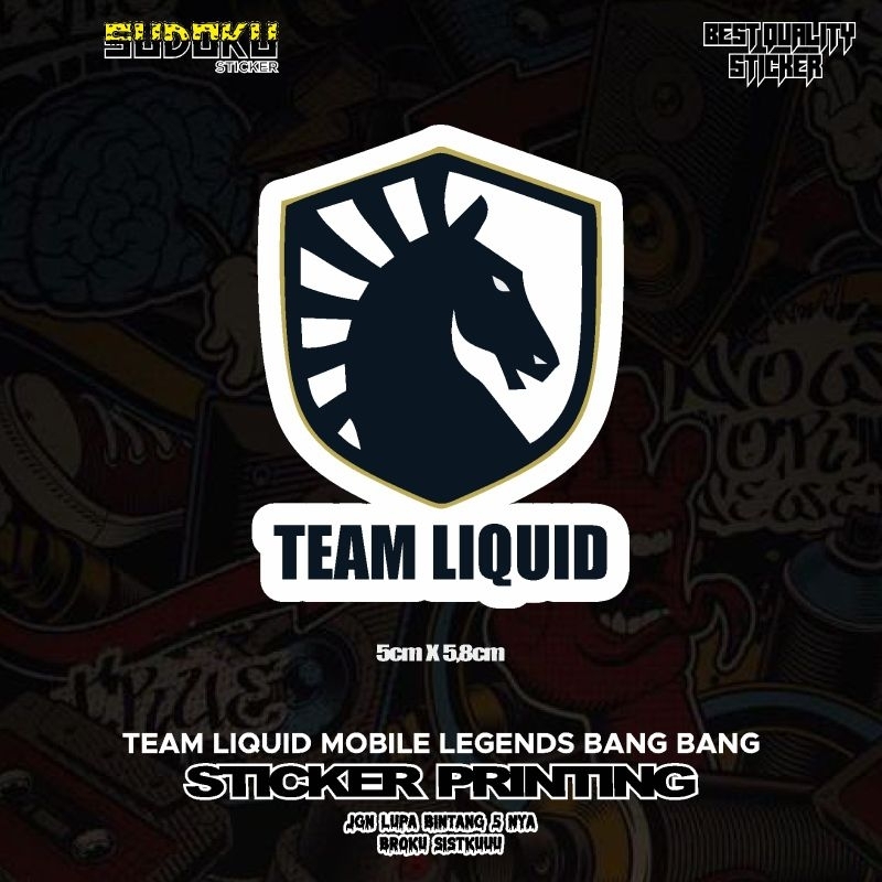 Jual STICKER STIKER PRINTING TEAM LIQUID MOBILE LEGENDS BENG BENG VIRAL ...
