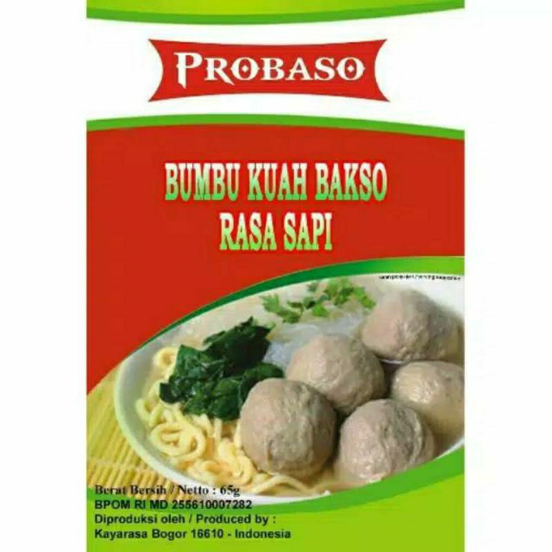 Jual Probaso Bumbu Kuah Bakso 65 Gram ( 1 Dos ) | Shopee Indonesia