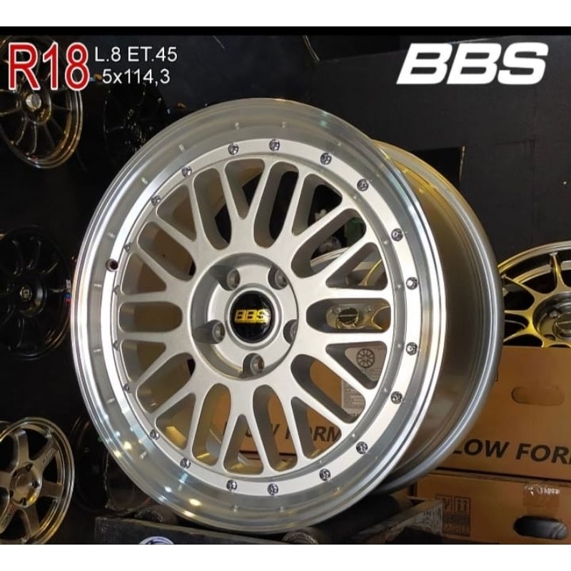 Jual velg ring 18 celong lebar 8 velg mobil bbs lm import r18 | Shopee Indonesia