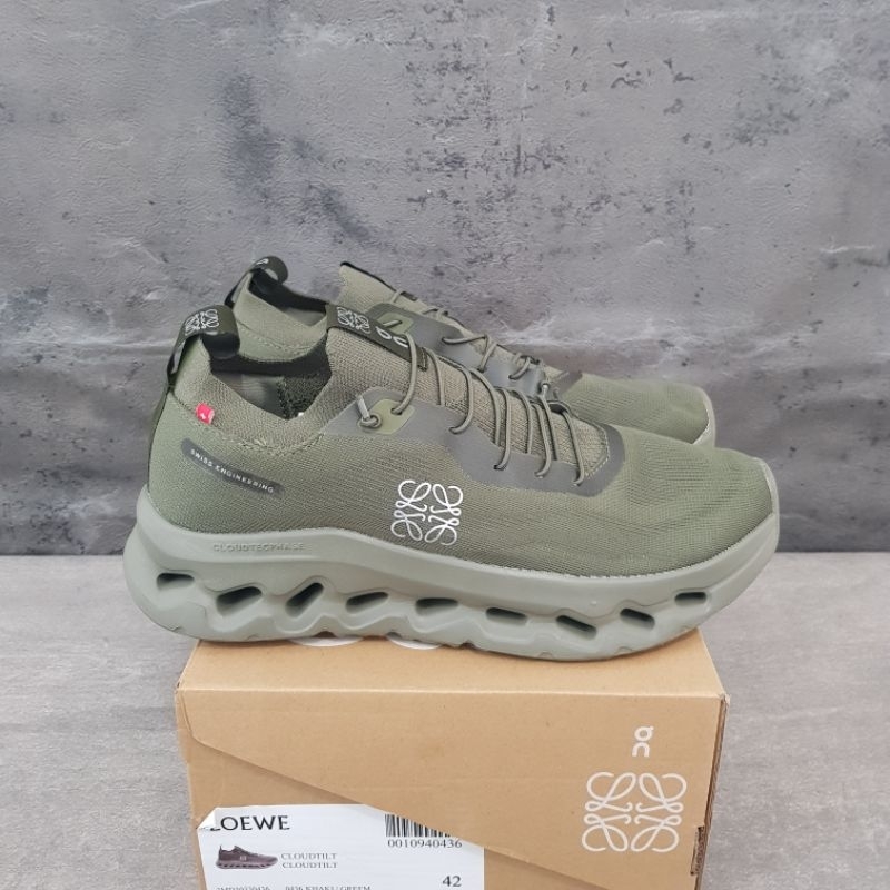 Jual Sepatu Loewe x On Running Cloudtilt Khaki Green | Shopee Indonesia