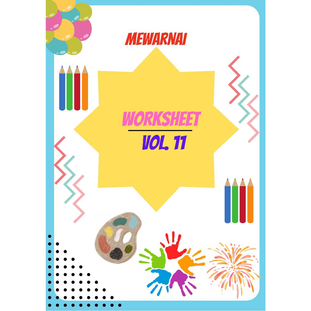 Jual Hard Copy Worksheet Mewarnai vol 11 | Shopee Indonesia