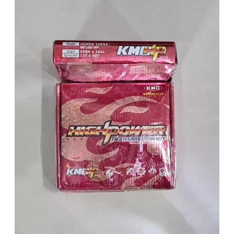 Jual KMC Gear Set Gear Paket Honda Supra/NF100 High Power (Gear Depan 15T, Gear Belakang 40T ...