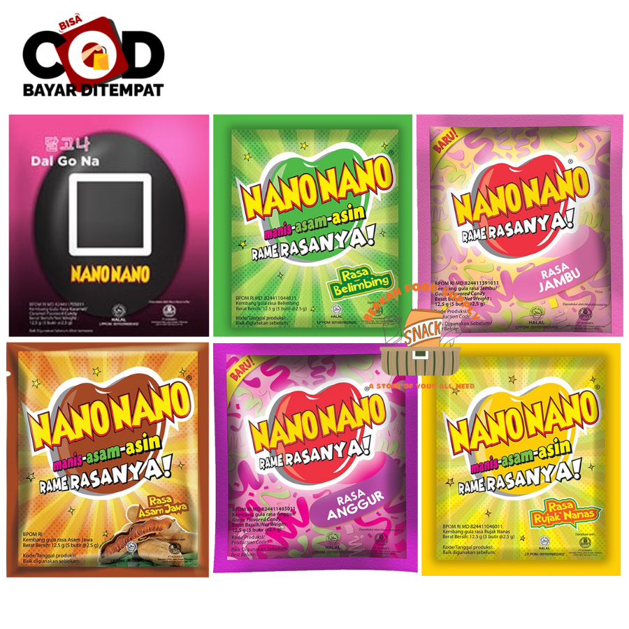 Jual ( BERKAH ) Permen NANO NANO Manisan Buah Permen Nanonano 12.5gr ...