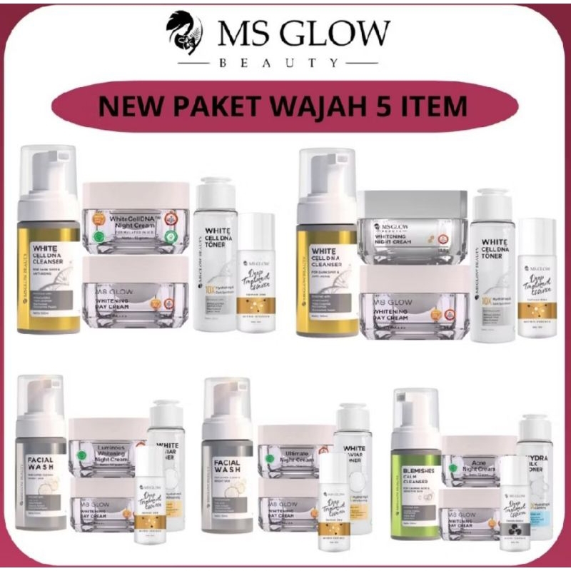 Jual PAKET MS GLOW ORIGINAL - All VARIAN - NEW PACKAGE MS GLOW FREE DTE ...