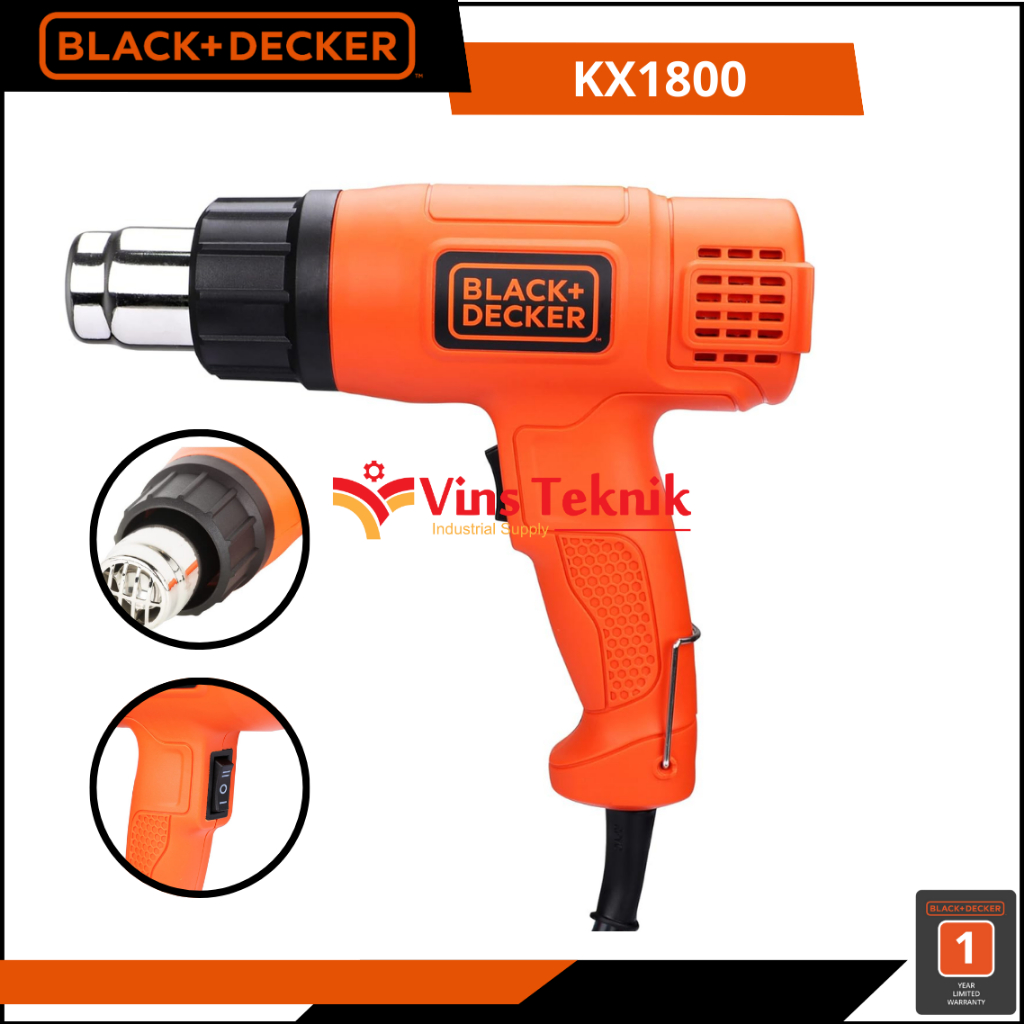 Jual Black+Decker KX1800 KX 1800 Mesin Pemanas Heat Gun Hot Gun HeatGun HotGun | Shopee Indonesia