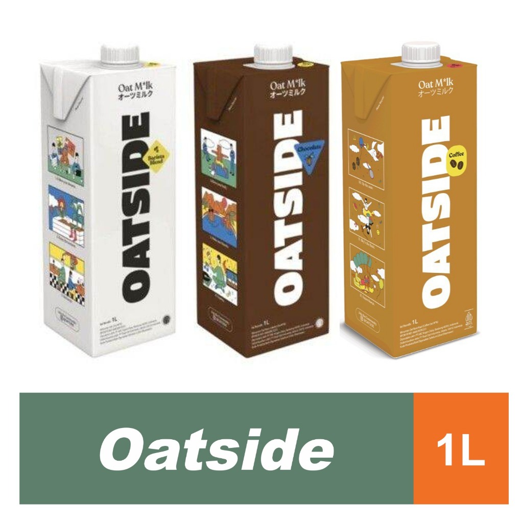 Jual OATSIDE Susu Oat Gandum 1Liter PROMO HALAL | Shopee Indonesia