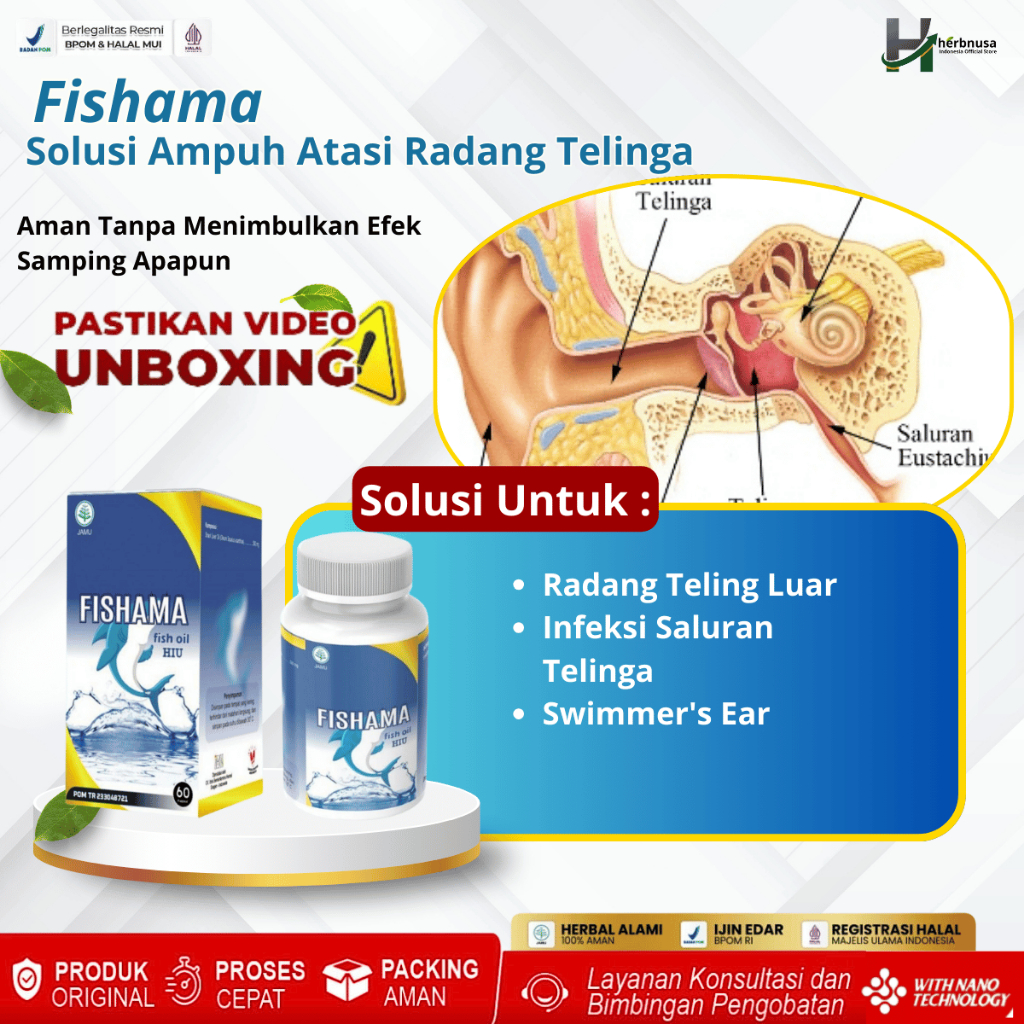 Jual Obat Radang Telinga Bagian Luar / Penyakit Otitis Eksterna, Radang ...