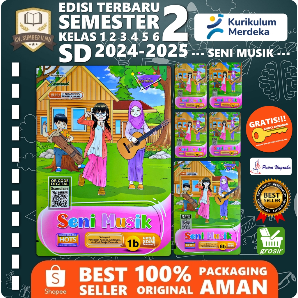Jual LKS SENI MUSIK SD KELAS 1 2 3 4 5 6 SEMESTER2 KURIKULUM MERDEKA KURMER | Zamrud PUTRA ...