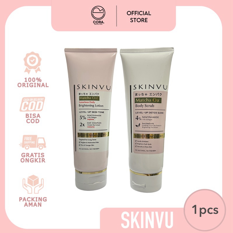 Jual ️CORA ️ SKINVU WHITENING Bodycare - Body Scrub (Lulur Pemutih ...