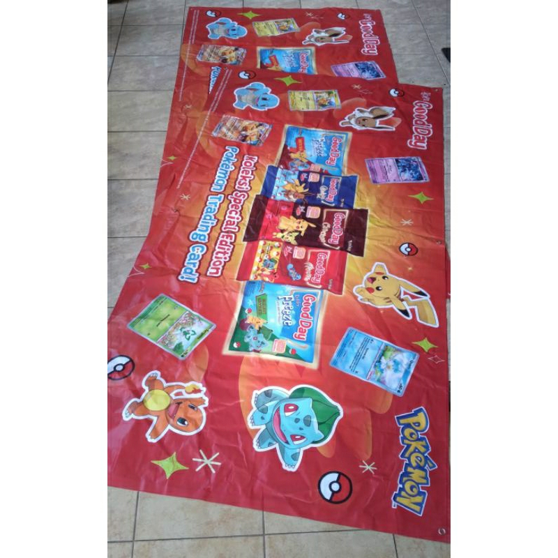 Jual Spanduk banner benner Produk Good Day Pokemon | Shopee Indonesia