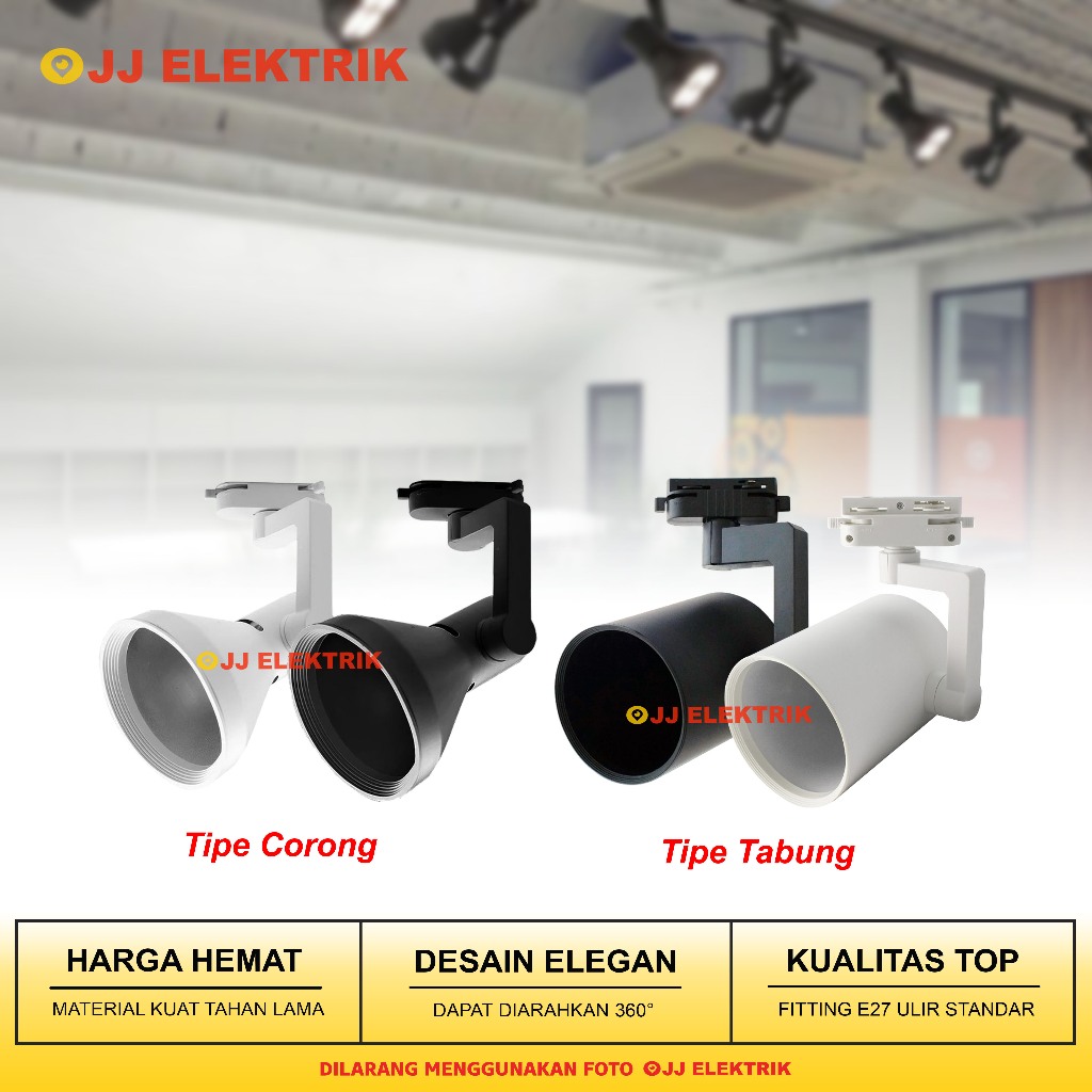 Jual Kap Lampu Sorot E27 Rel Track Spotlight Rell PAR 30 PAR30 | Shopee ...