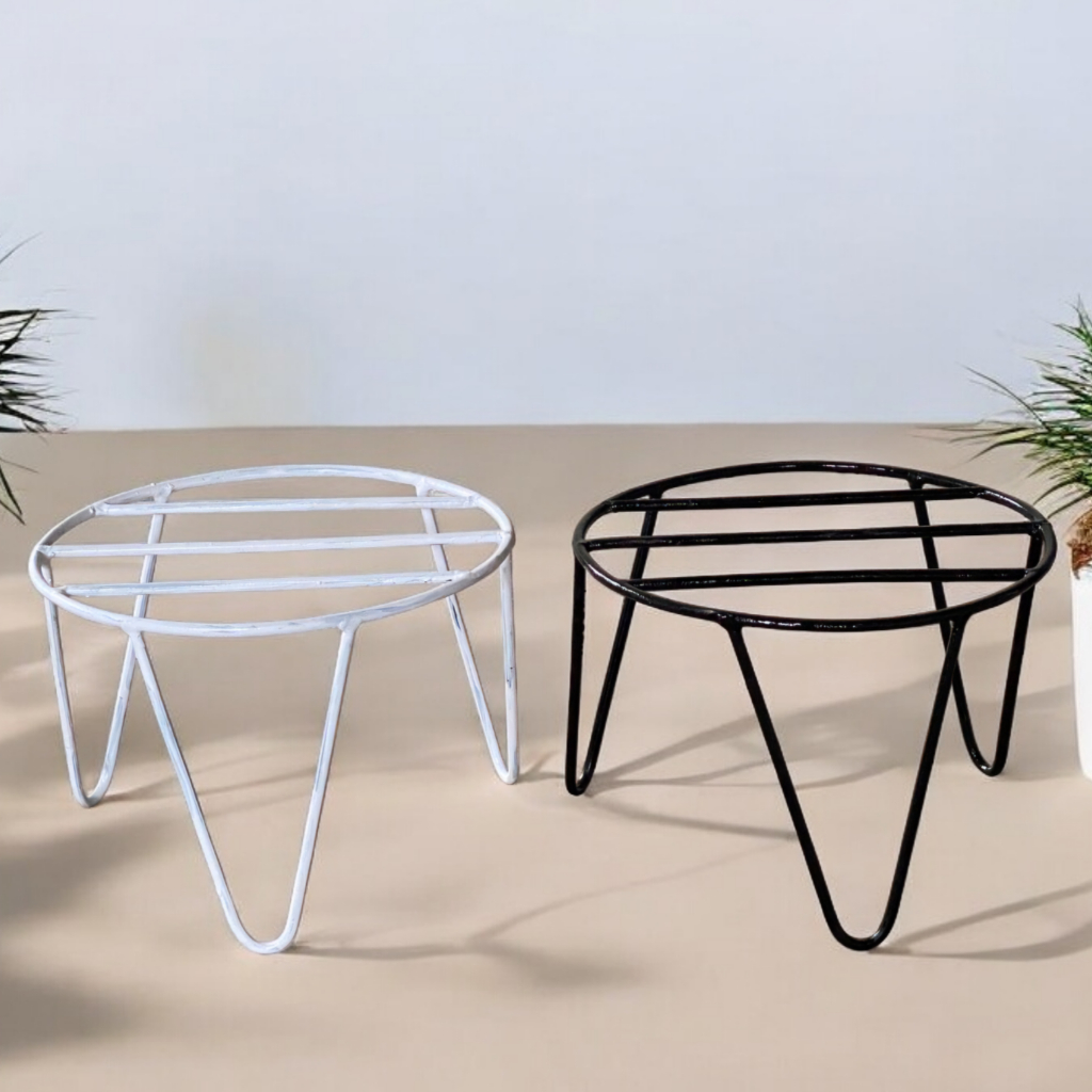 Jual Tempat Pot Bunga Besi Bulat Diameter 20cm Tinggi 15cm - Standing ...