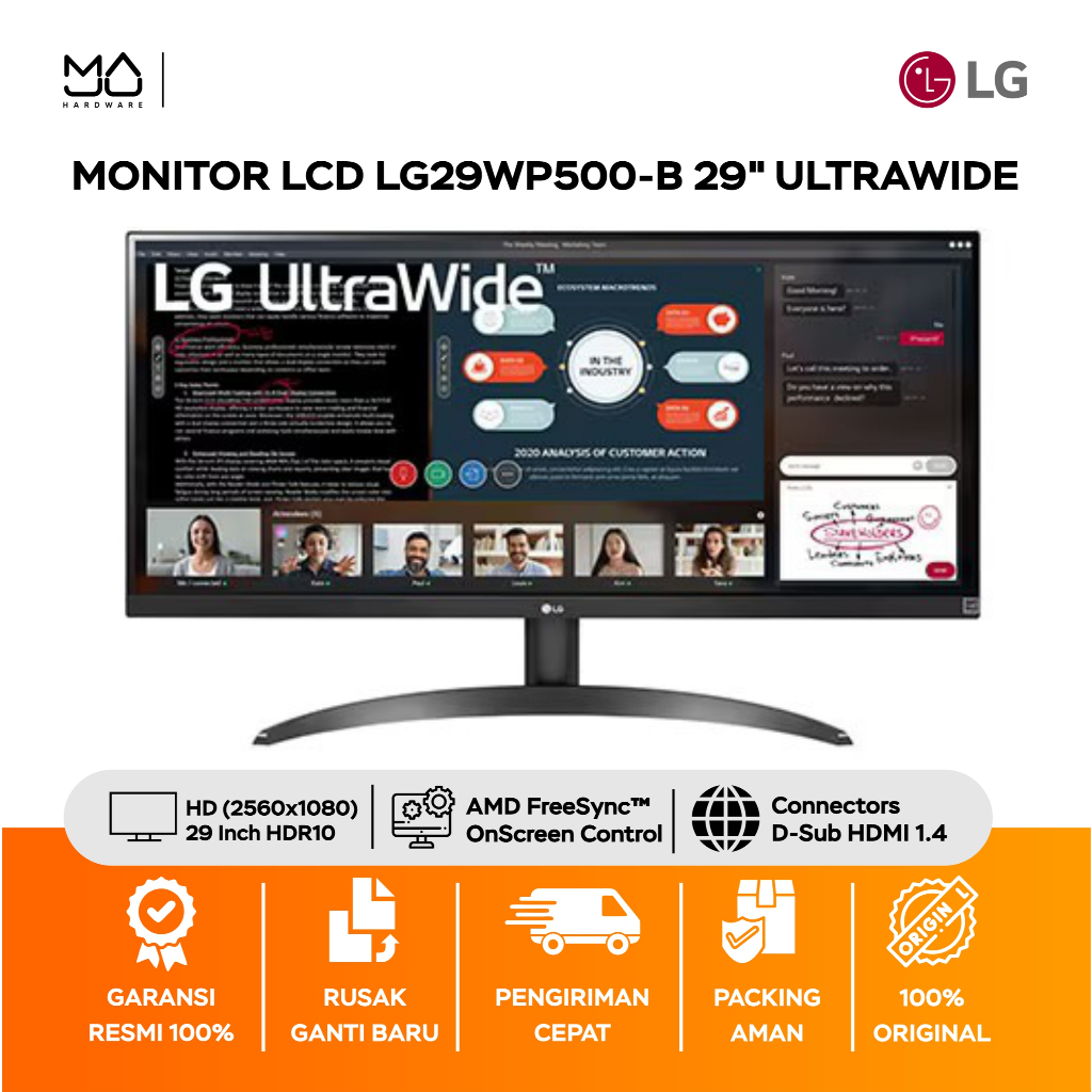 Jual Monitor LED LG 29WP500 / 29WP500-B Ultrawide HDR10 IPS 75hz ...