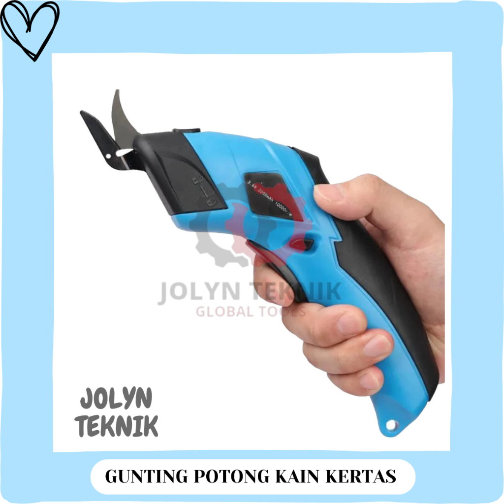 Jual Gunting Potong Kain Kertas Karpet PVC Elektrik Scissor Cutter Auto ...