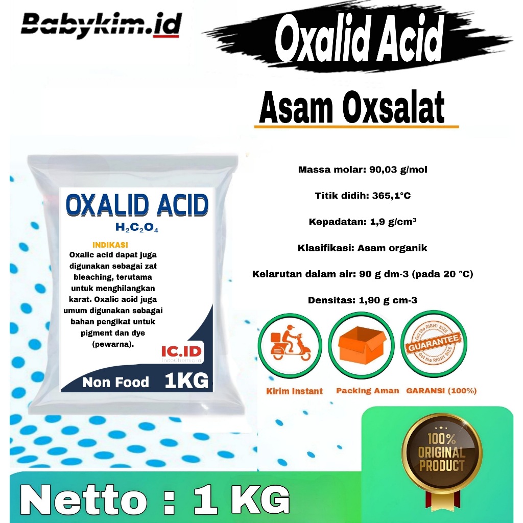 Jual Oxalid Acid 1 Kg / Asam Oksalat Kg | Shopee Indonesia