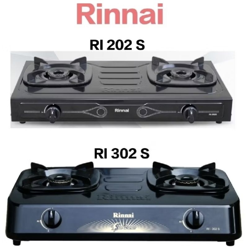 Jual Kompor Gas Rinnai Dua Tungku Api Sun Burner RI 202S Dan RI 302 S | Shopee Indonesia