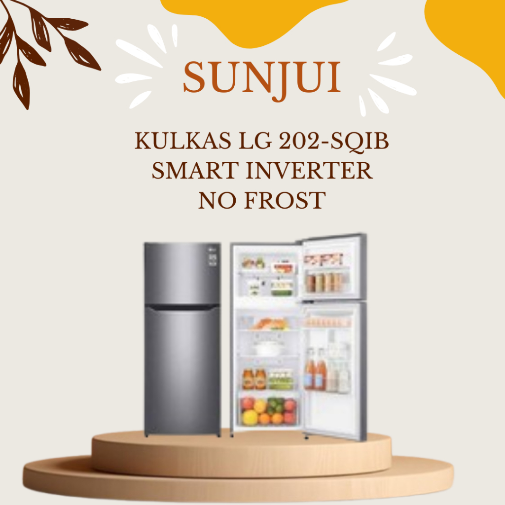 Jual KULKAS 2 PINTU LG SMART INVERTER B202-SQIB | Shopee Indonesia
