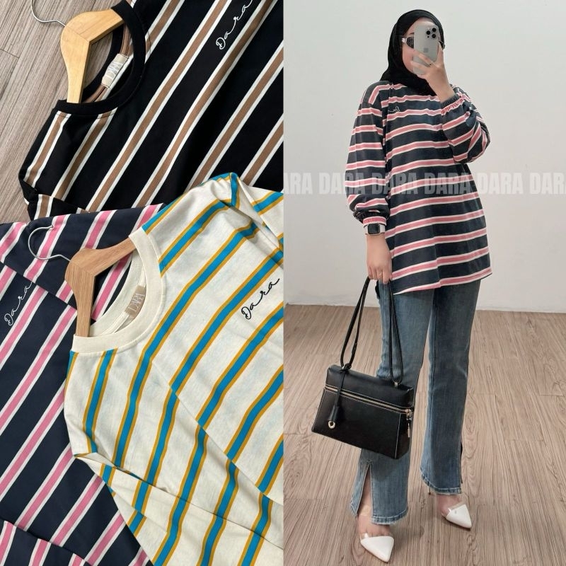 Jual ORI KAOS DARA LENGAN PANJANG SALUR FRESH NEW CATTON COMBED 24S ...