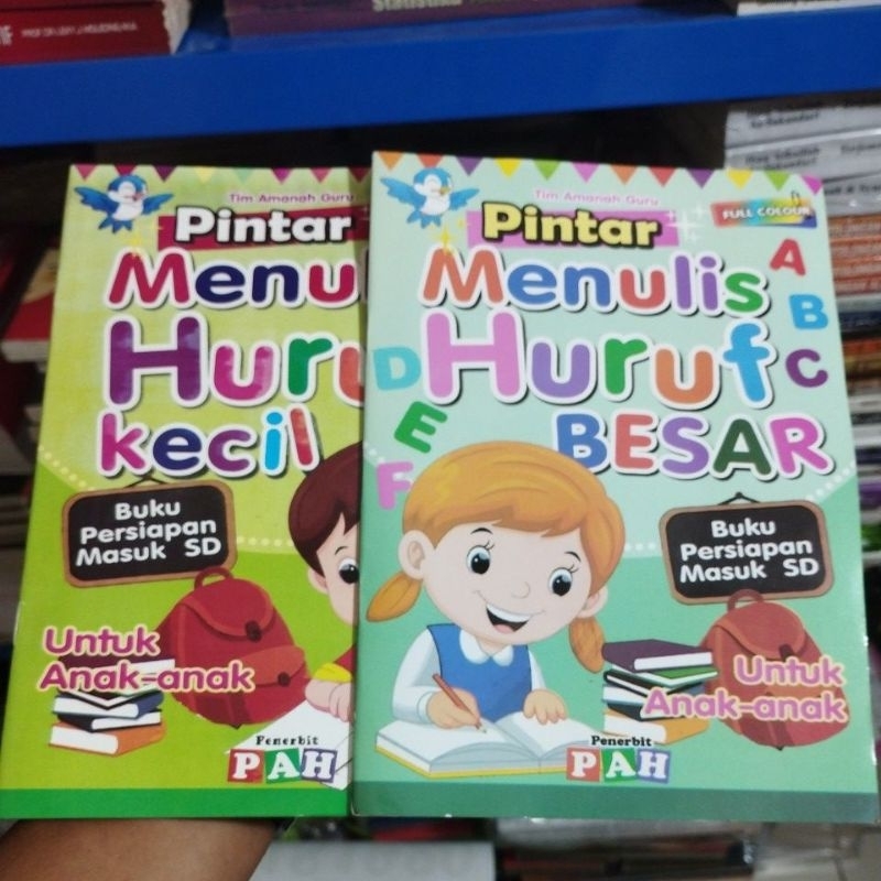 Jual pintar menulis huruf besar dan kecil satu paket 2 buku PAH ...