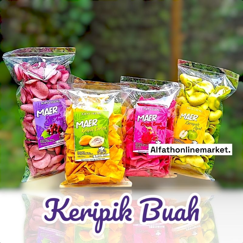 Jual Keripik MAER Buah Naga - Apel - Carica Chips - Fruit Snack ...